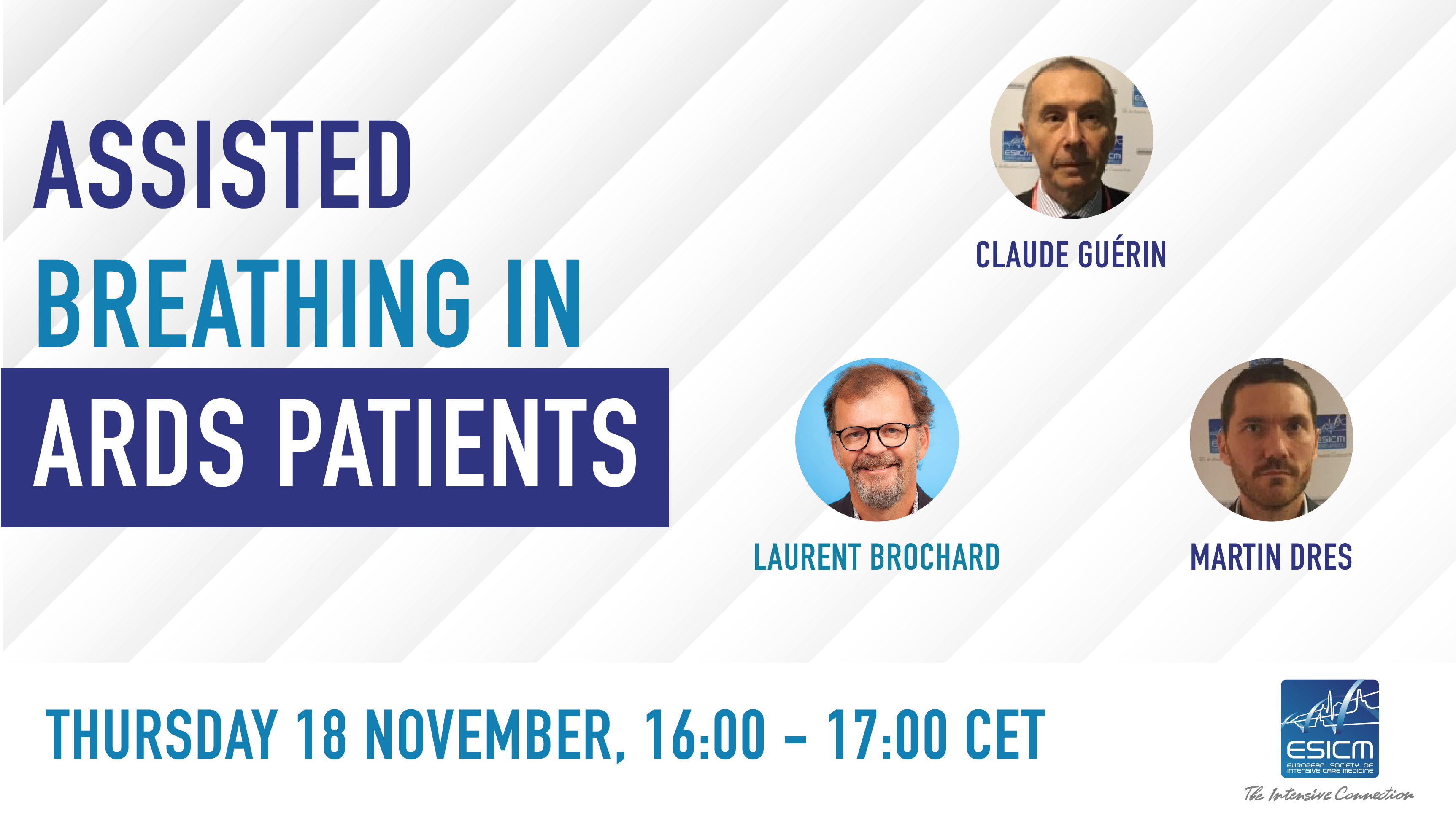 Assisted breathing in ARDS patients: replay available - ESICM