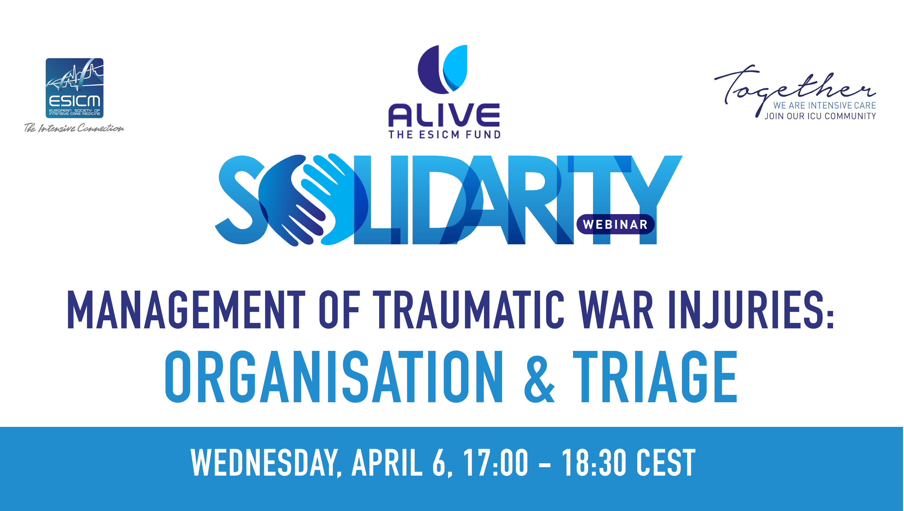 Management of traumatic war injuries: organisation & triage - ESICM